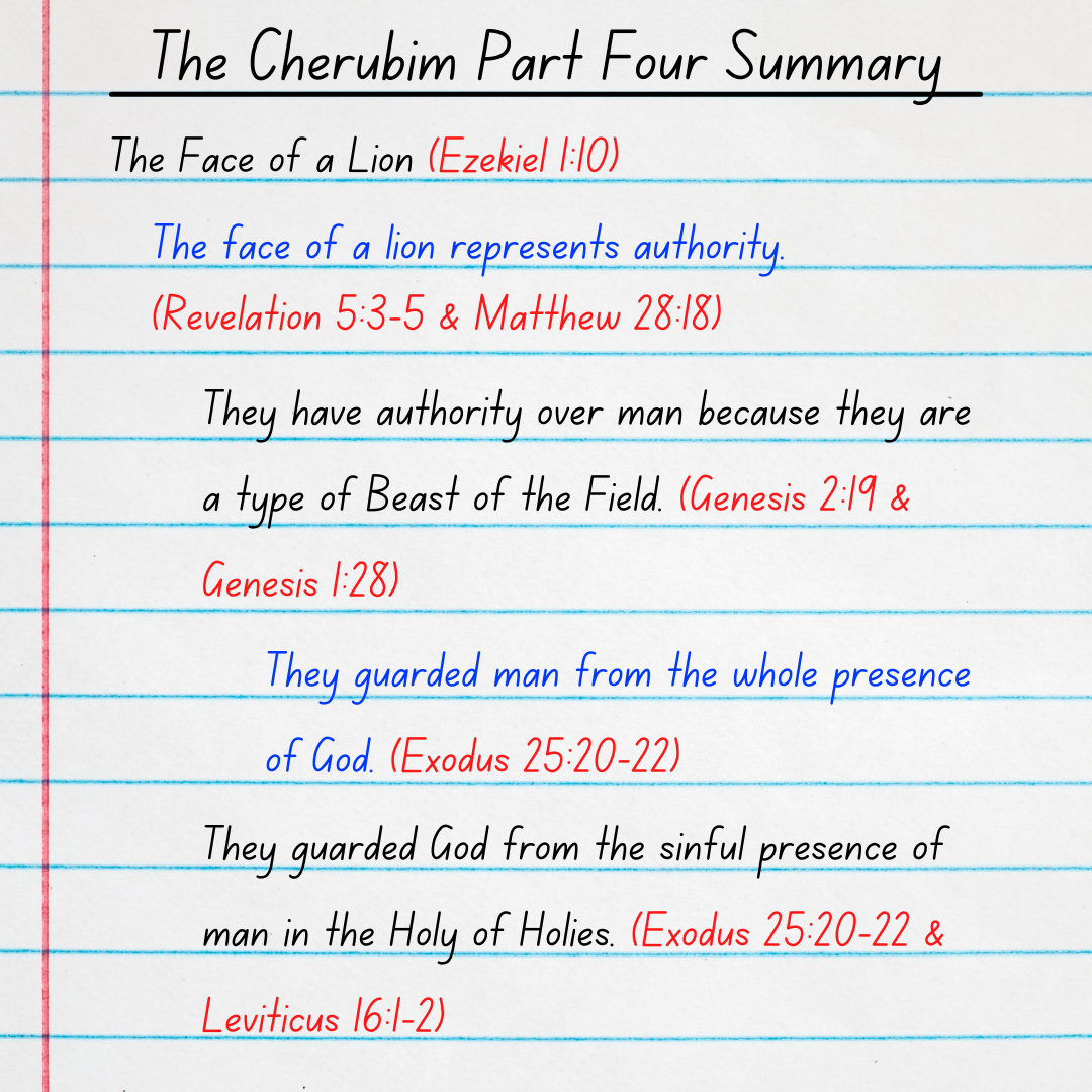 What are the Cherubim? Pt. 4: The Face of a Lion and Their Four Wings ...