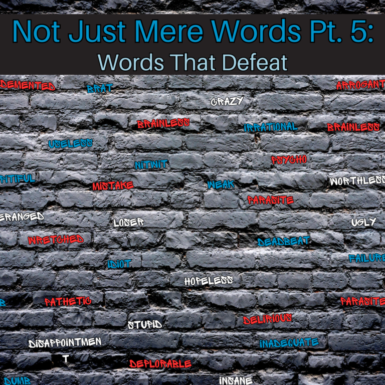 Not Just Mere Words Pt. 5: Words That Defeat - HoldToHope